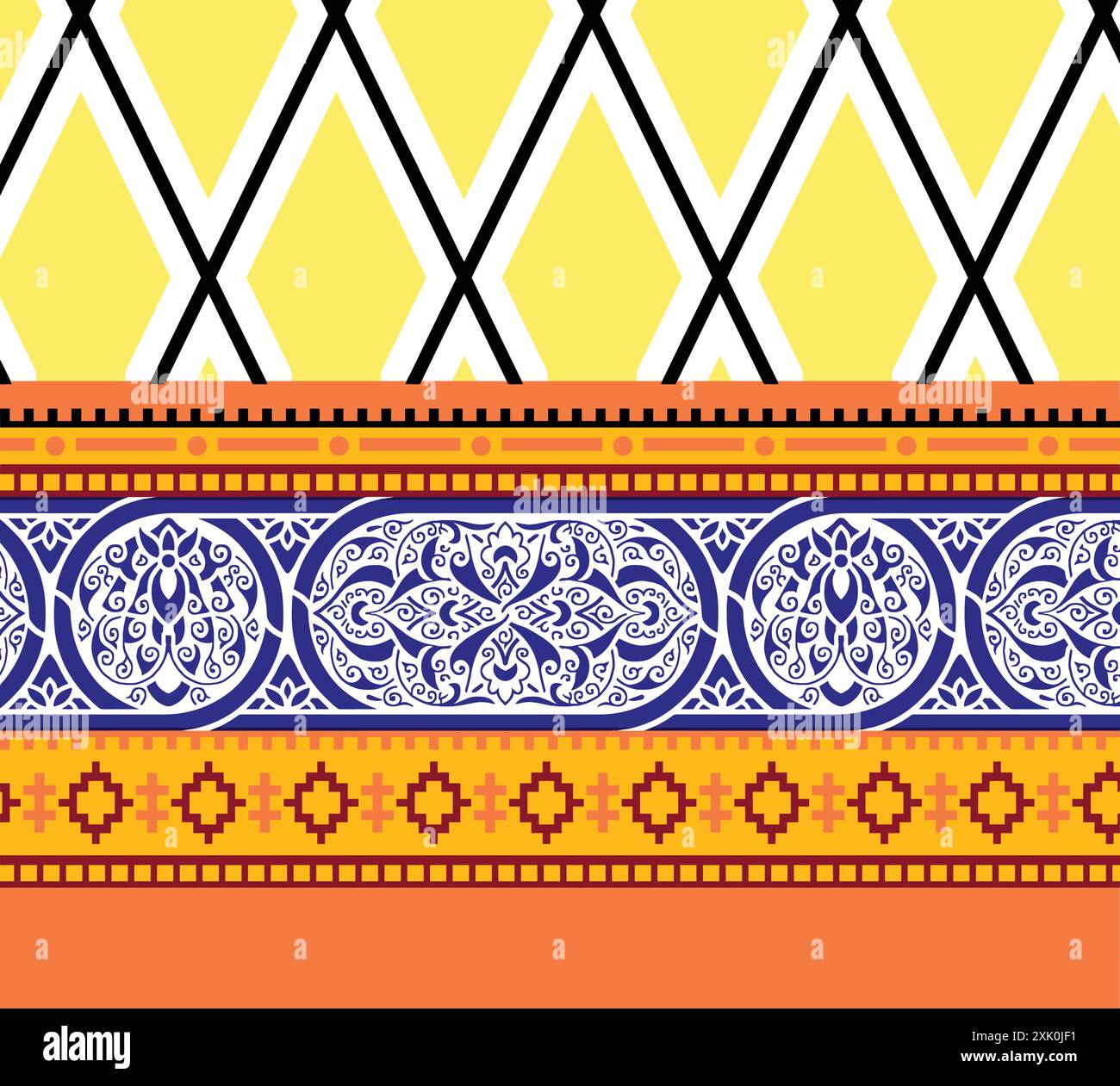 Textile Designs for Digital Border, Motif Stock Vector Image & Art - Alamy