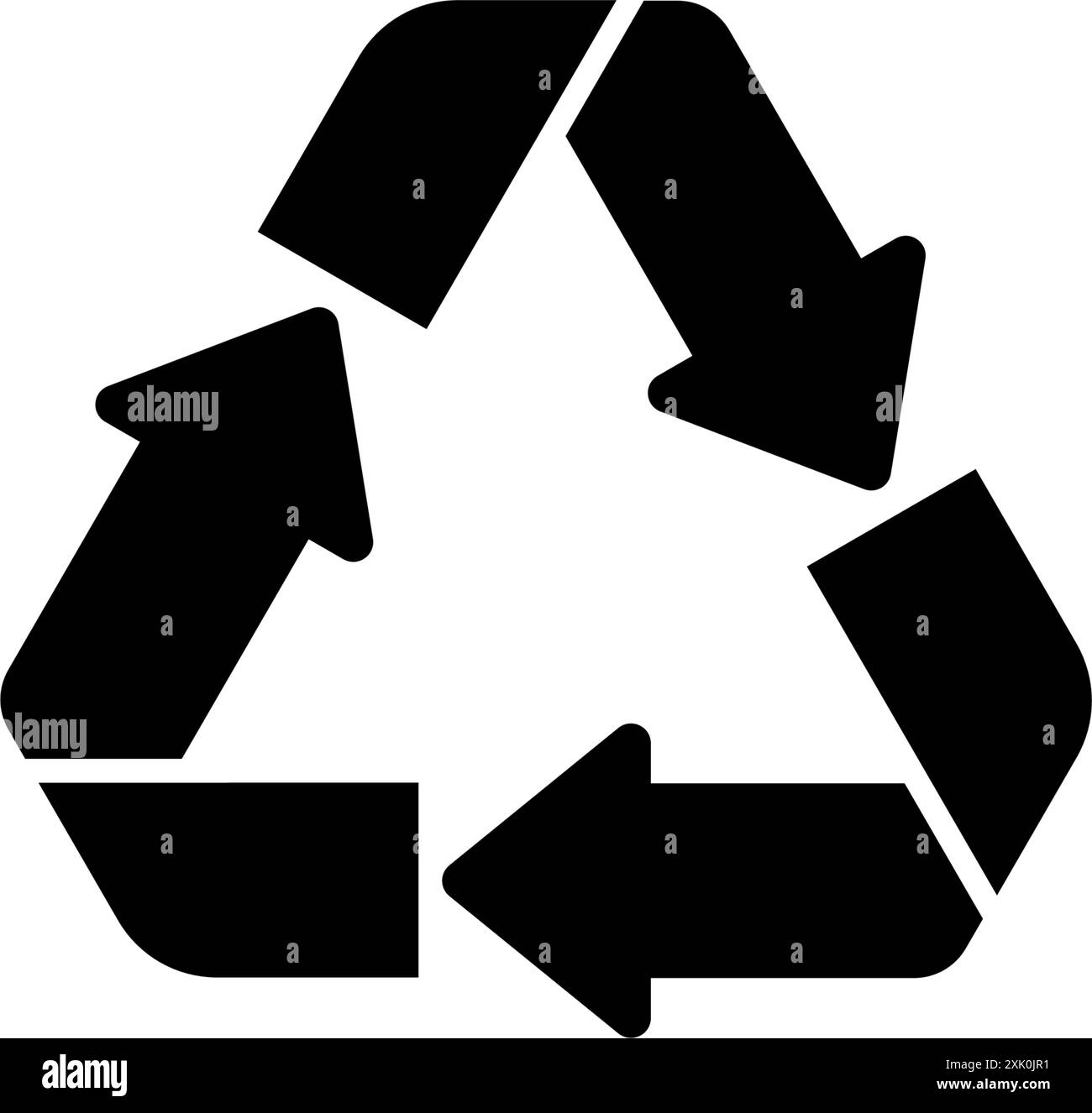 Black recycling symbol icon for eco-friendly concepts Stock Vector Image & Art - Alamy