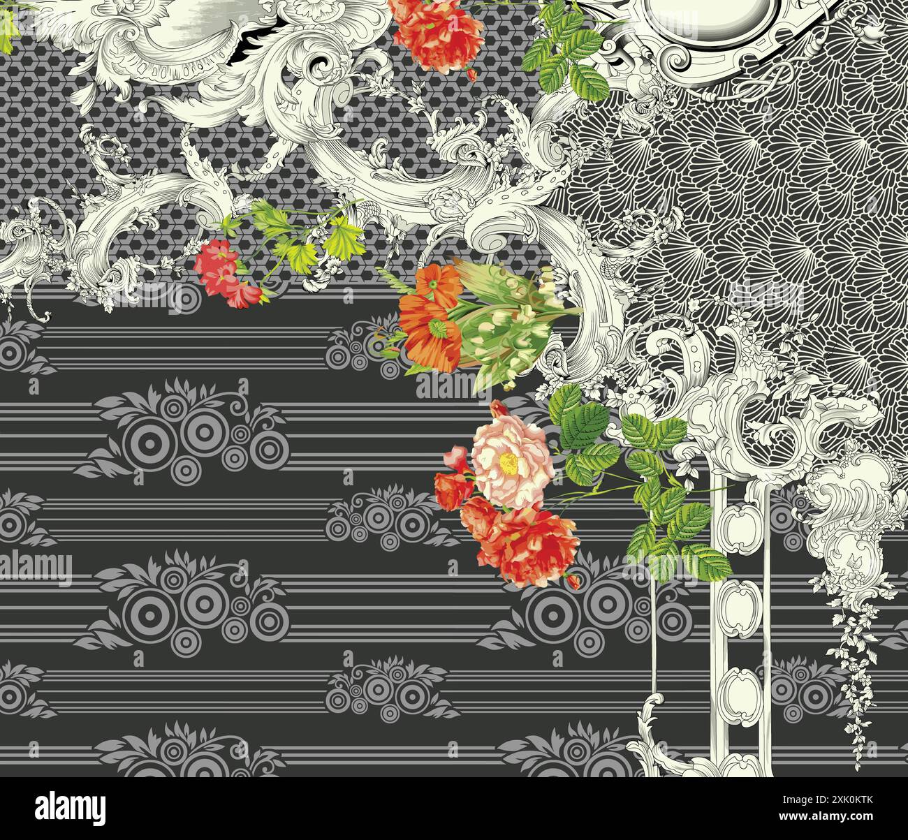 Bold Design, Digital Textile Design for Shirts and Dupatta and ...