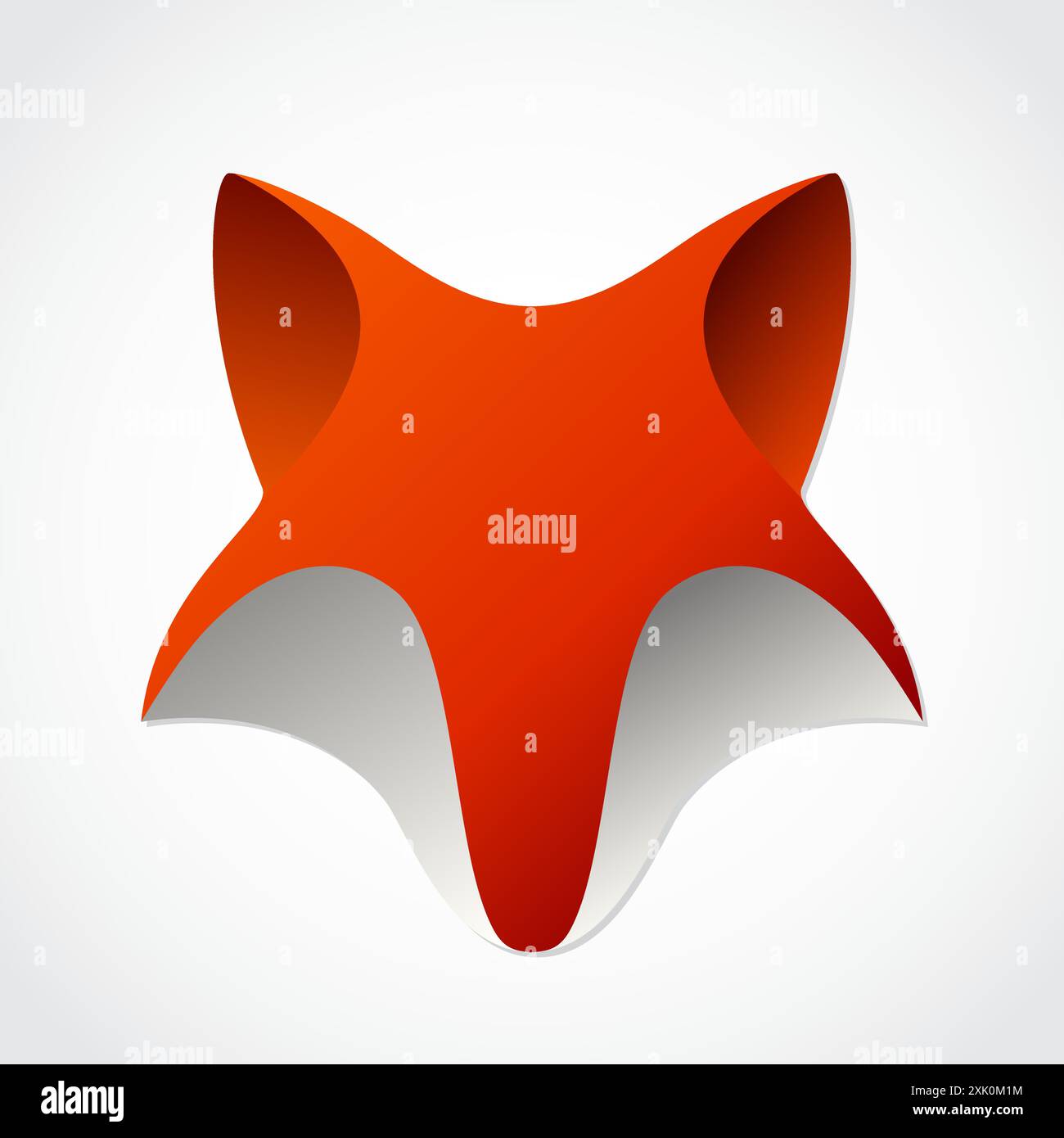 Cute fox face toy Stock Vector Images - Alamy