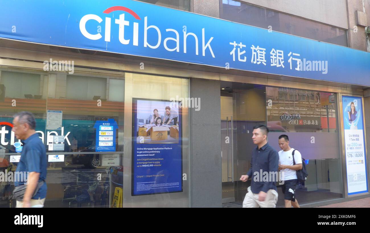 Citibank in hong kong banking hi-res stock photography and images - Alamy