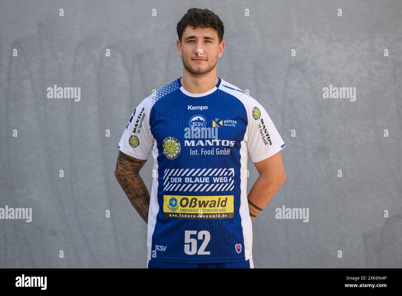 Justin Kurch (ThSV Eisenach, #52) GER, ThSV Eisenach Media Day 2024 ...