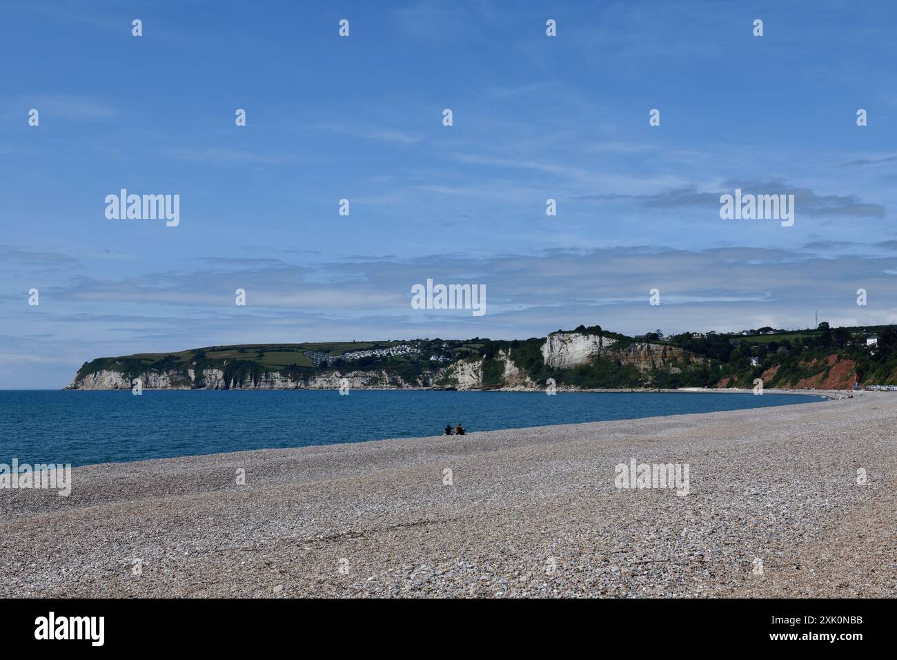Seaton Seafront Pebble Beach Devon England uk Stock Photo - Alamy