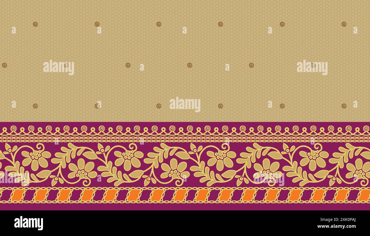 Mughal flower pattern Stock Vector Images - Alamy