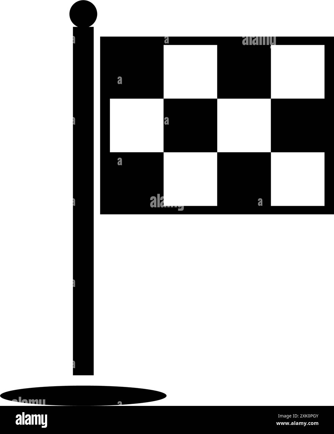 Car in the finish line Stock Vector Images - Alamy