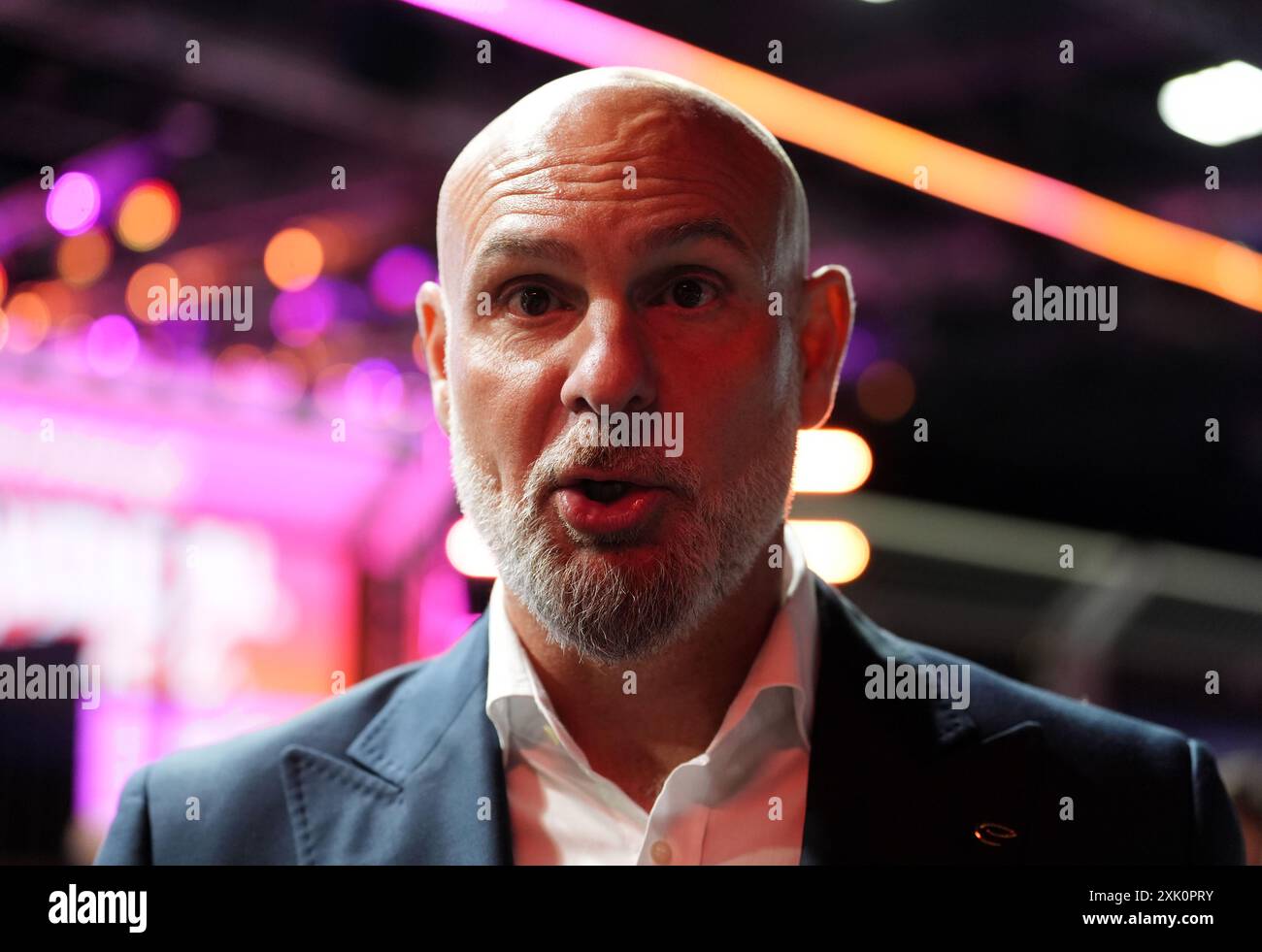 Formula E CEO Jeff Dodds on the grid on day one of the 2024 Hankook ...