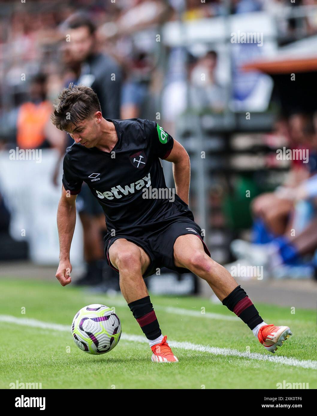 West Ham United’s George Earthy in action during the pre-season ...