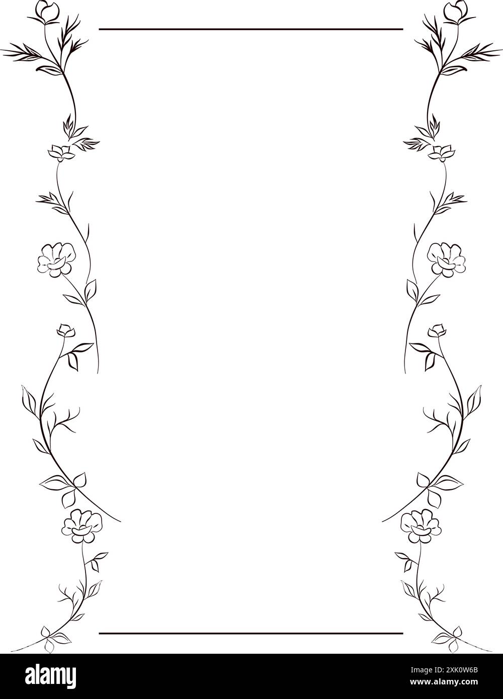 Rectangular frame decorated Stock Vector Images - Alamy