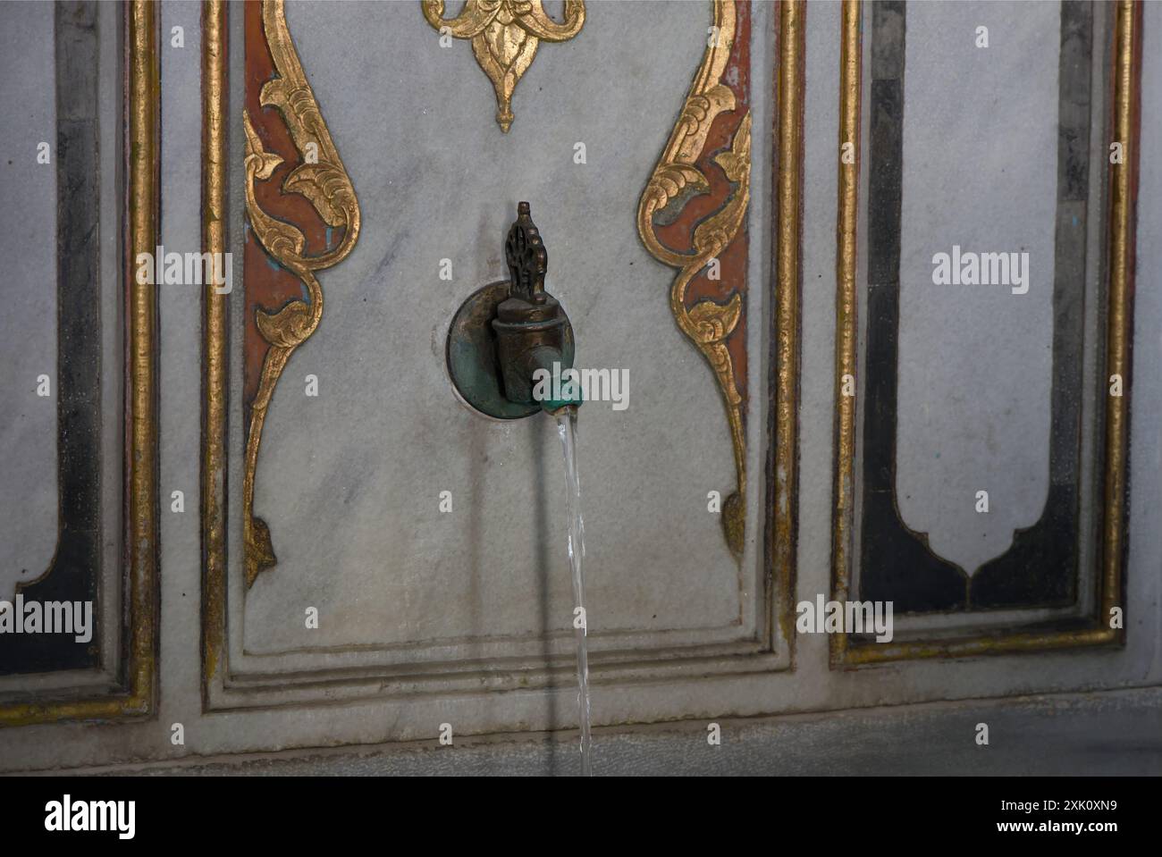 Ancient faucet inside Topkapi Palace, Turkey Stock Photo - Alamy