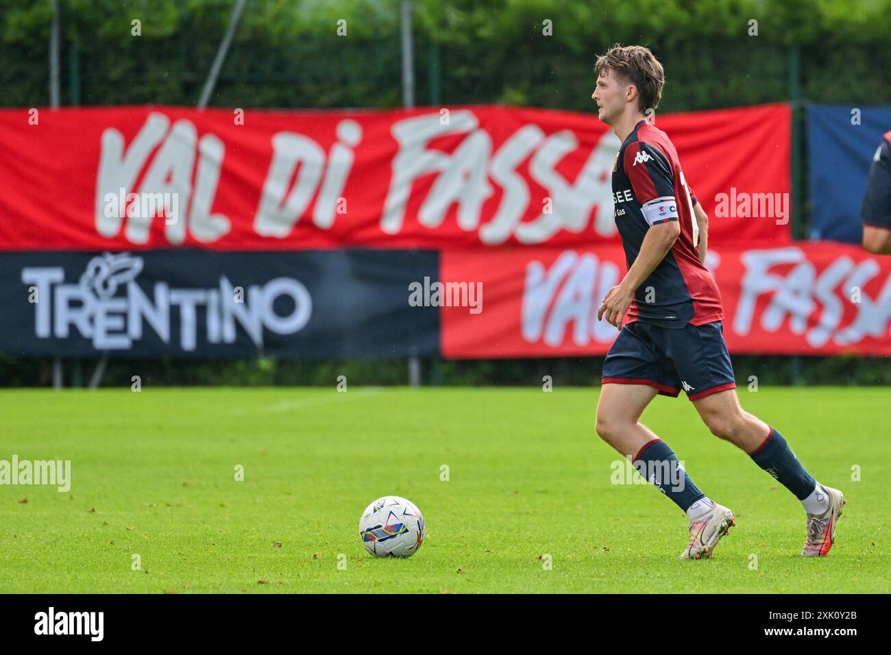 Moena, Italia. 20th July, 2024. Genoa's Morten Frendrup in action ...