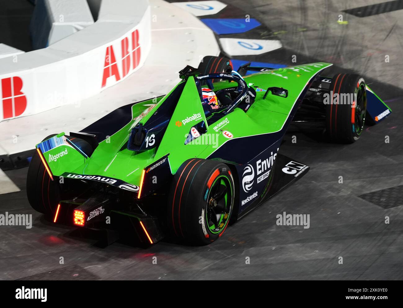 Envision Racing's Sebastien Buemi on day one of the 2024 Hankook London ...