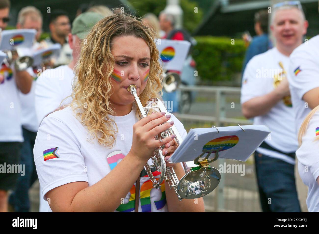 Glasgow, UK. 20th July, 2024. Thousands turns out for the annual ...
