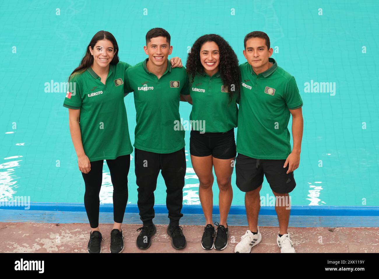 Military divers who will represent Mexico in the Paris 2024 Olympic ...