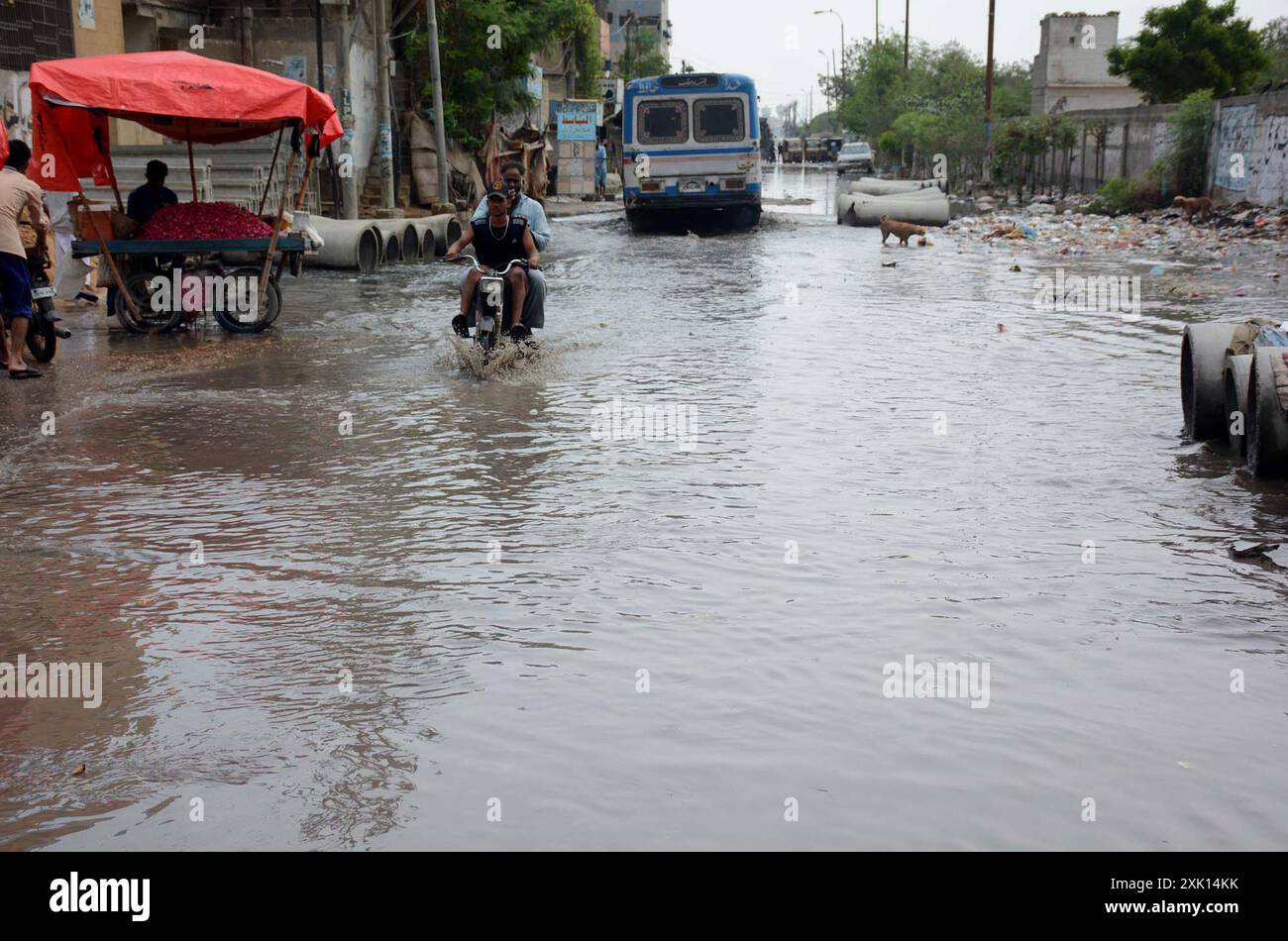 Commuters are facing difficulties in transportation due to stagnant ...