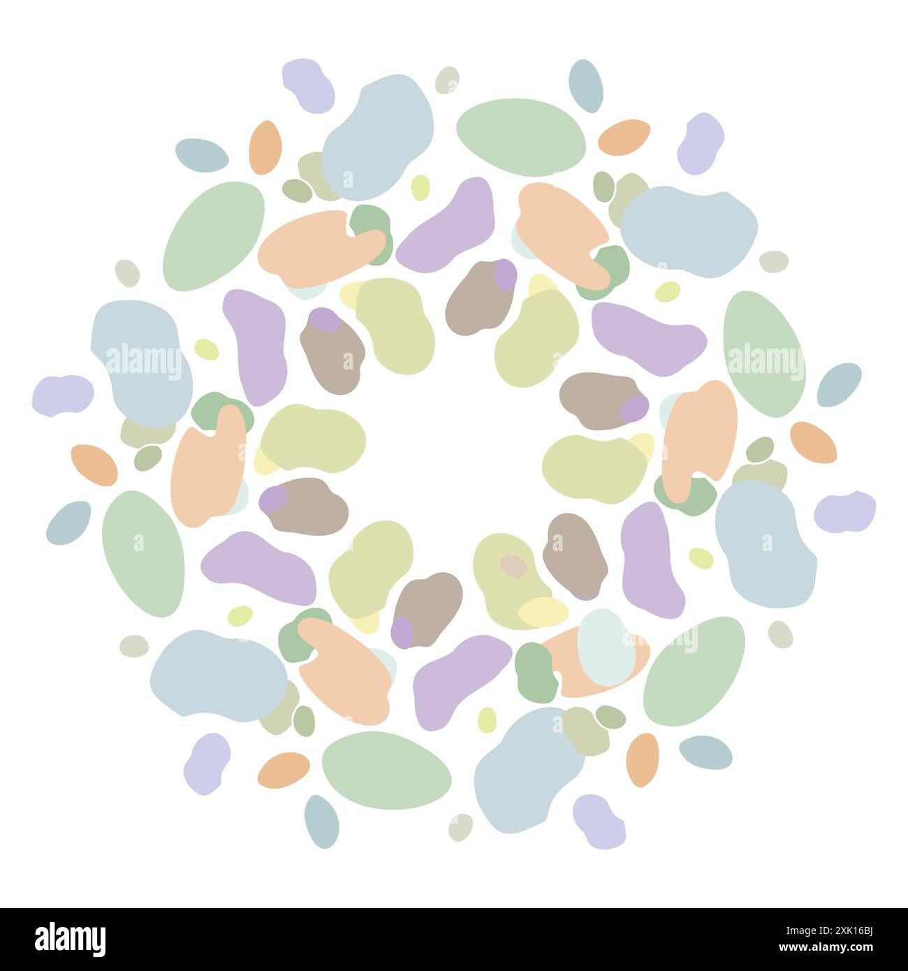 Orange paintbrush circle vector frame hi-res stock photography and images - Alamy