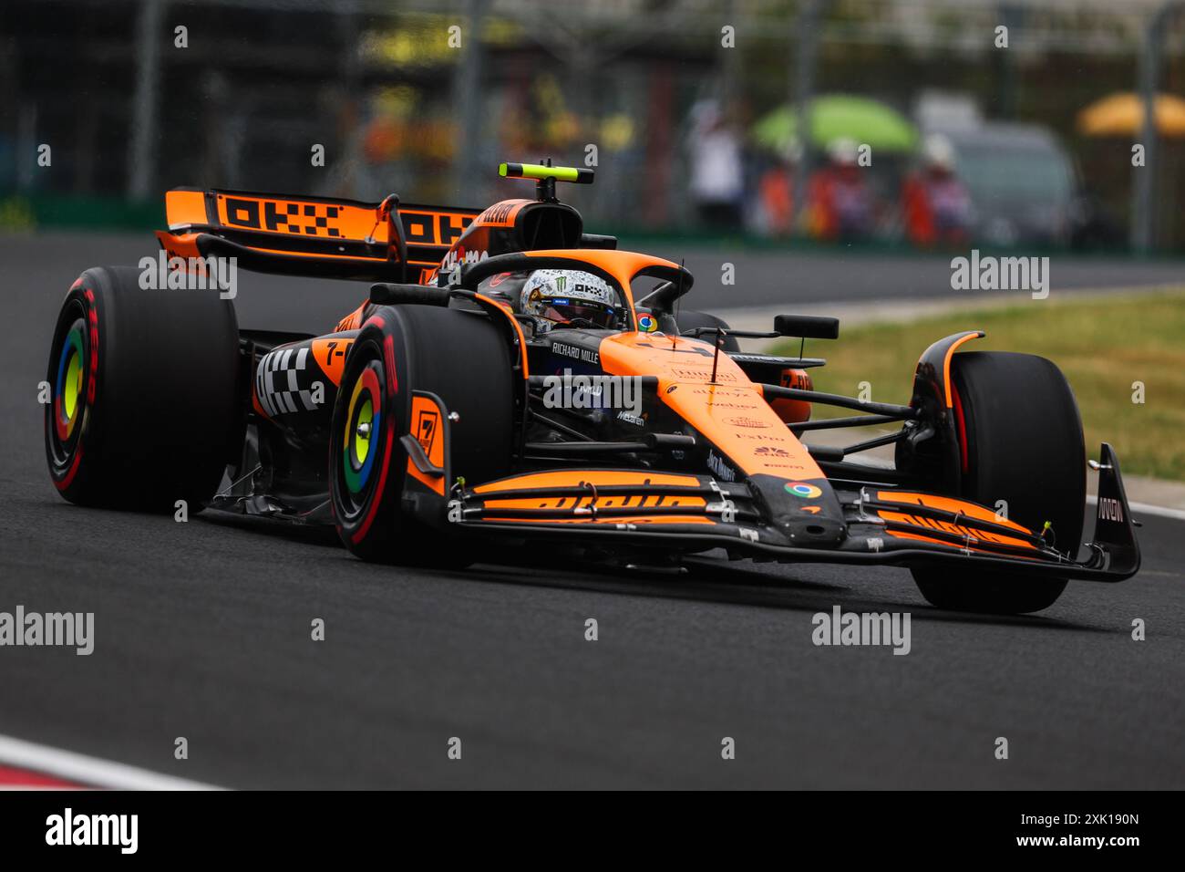 04 NORRIS Lando (gbr), McLaren F1 Team MCL38, action during the Formula 1 Hungarian Grand Prix ...