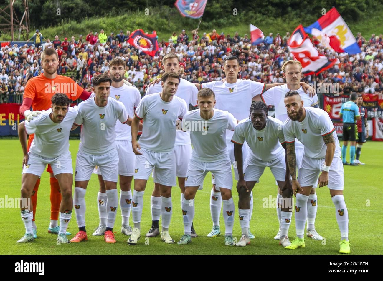 Venezia team photo during Genoa CFC vs Venezia FC, Test Match pre ...