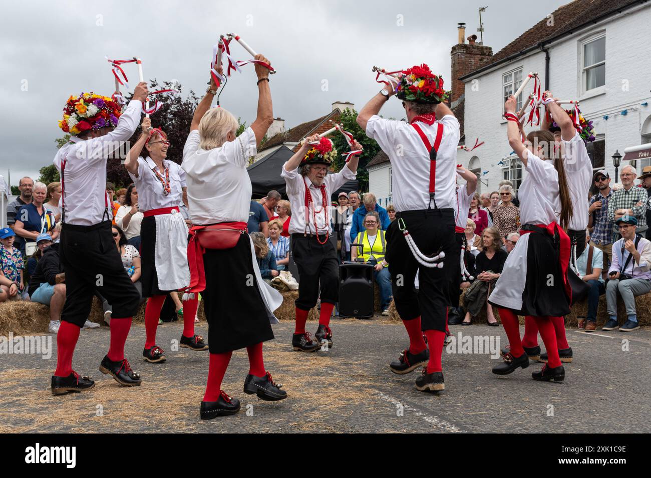 Overton Sheep Fair on 20th July 2024. The traditional quadrennial event ...
