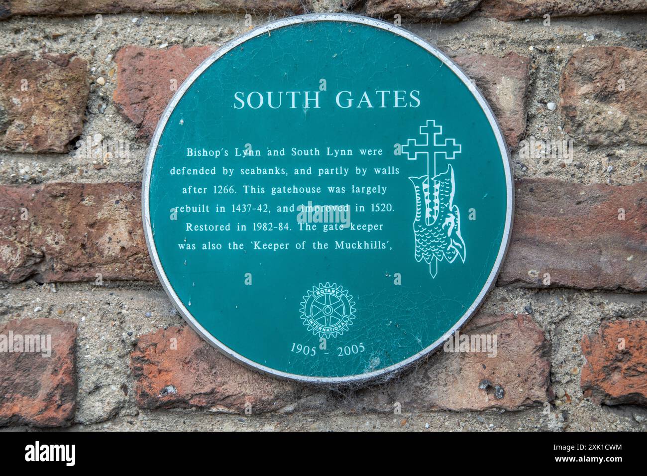 The Grade I listed South Gates at Kings Lynn initially built 1266 and ...