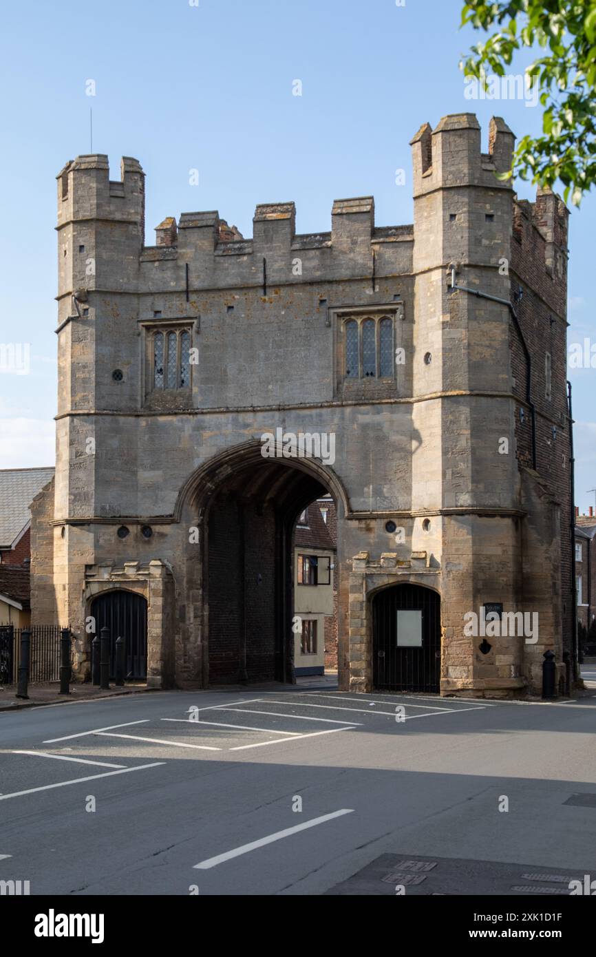 The Grade I listed South Gates at Kings Lynn initially built 1266 and ...