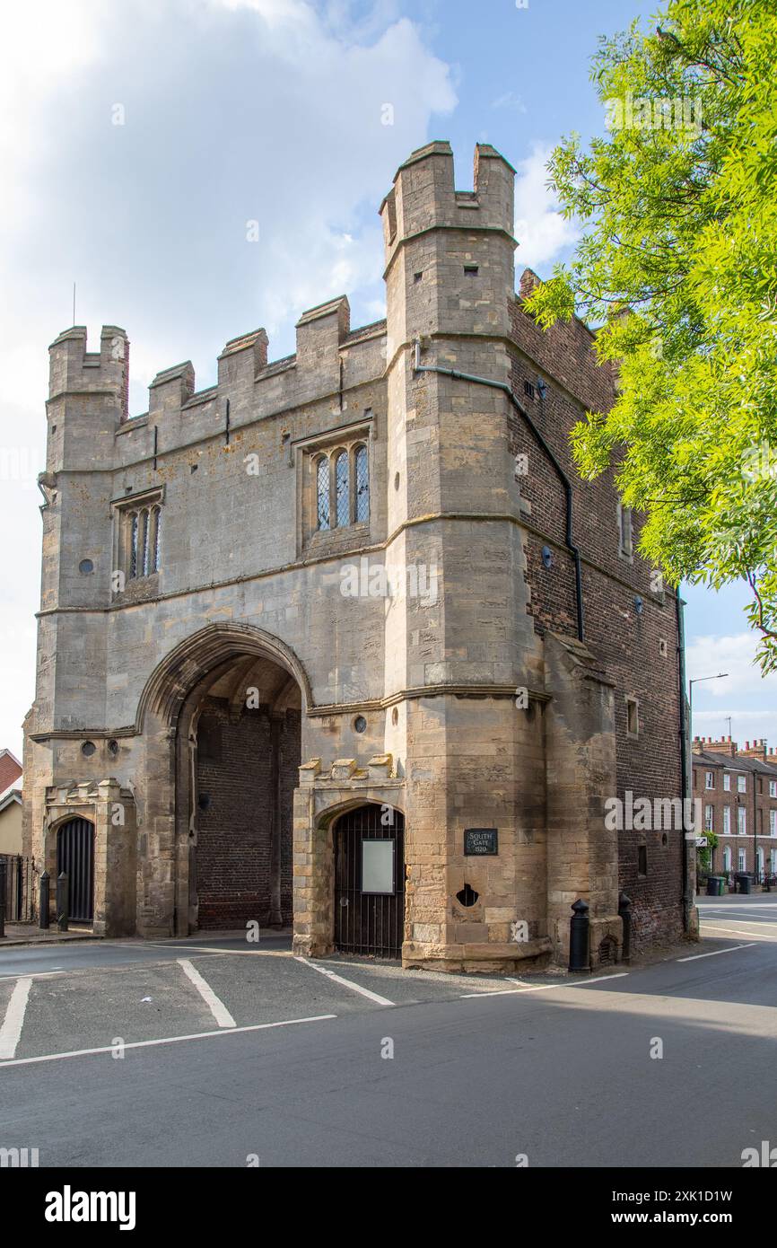 The Grade I listed South Gates at Kings Lynn initially built 1266 and ...