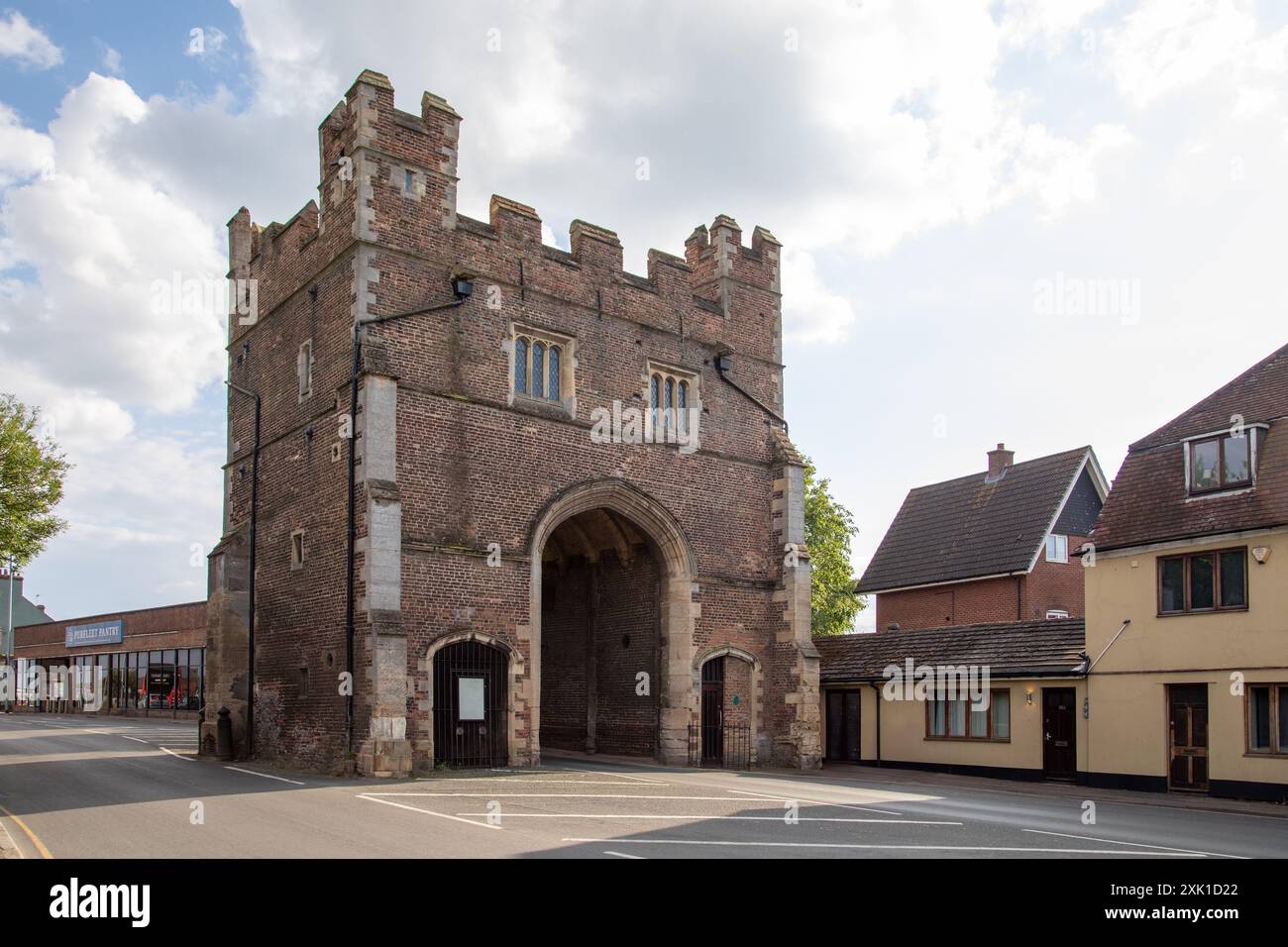 The Grade I listed South Gates at Kings Lynn initially built 1266 and ...