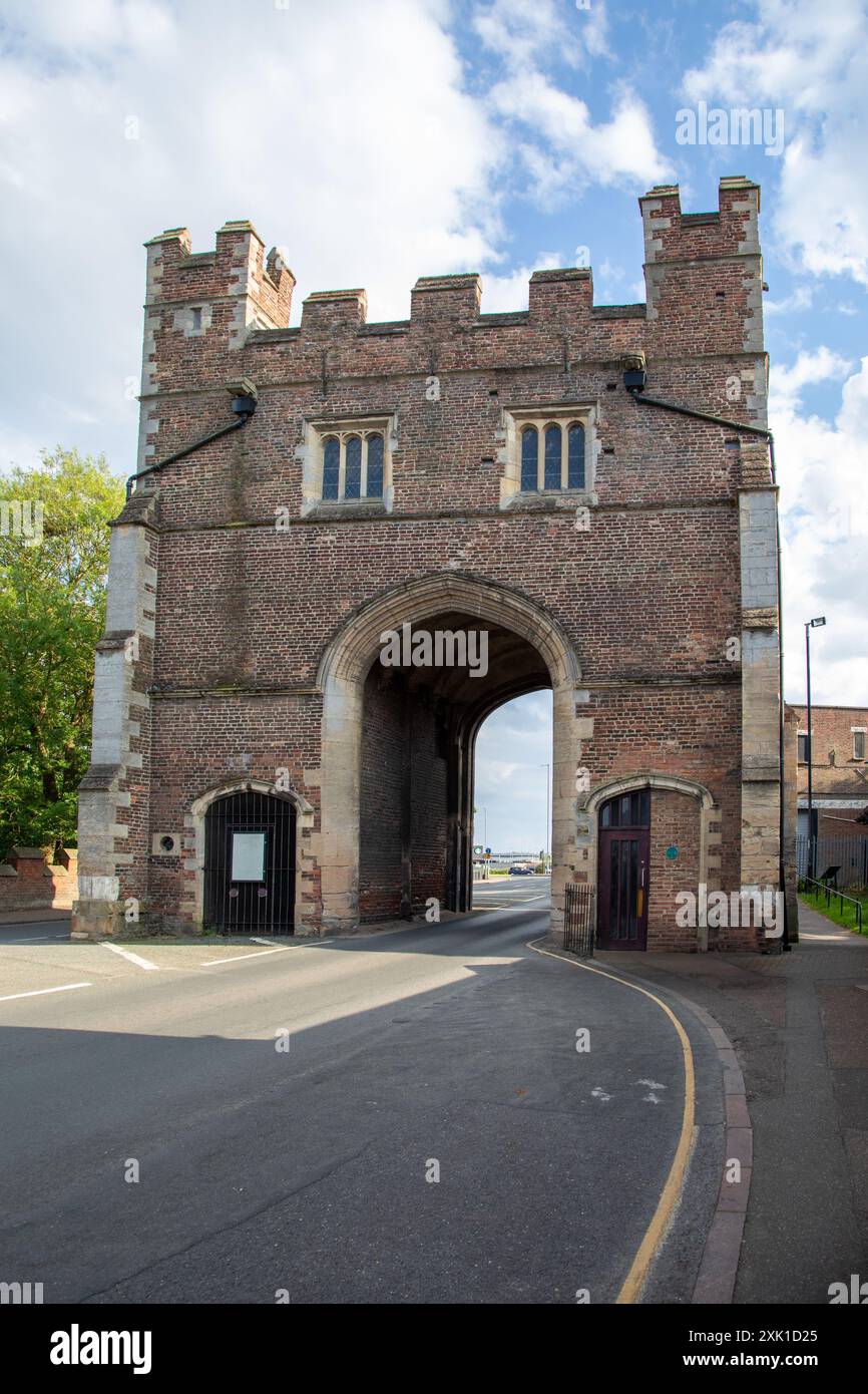 The Grade I listed South Gates at Kings Lynn initially built 1266 and ...