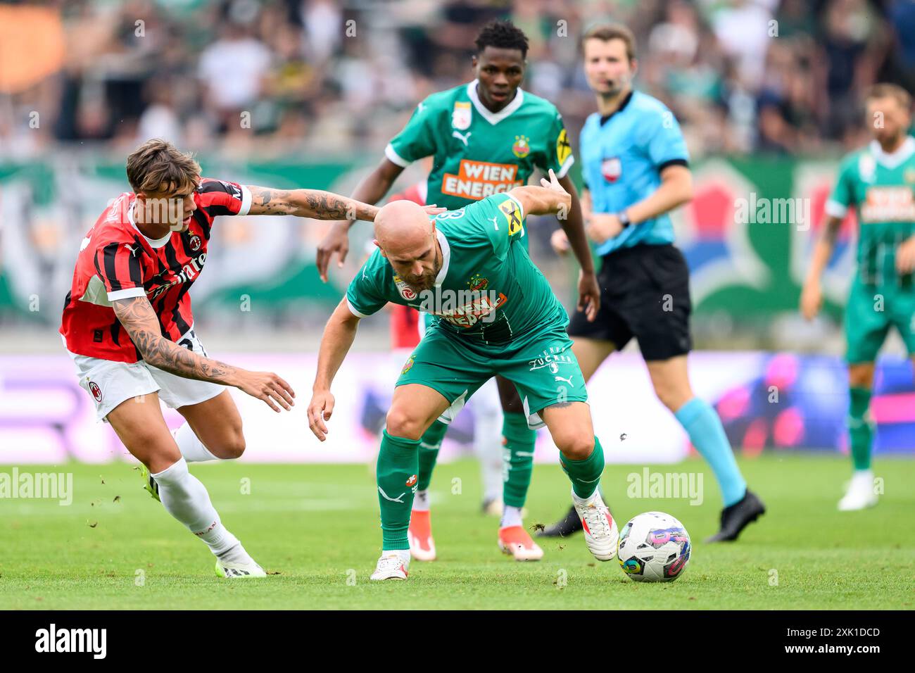 ABD0075 20240720 - WIEN - ÖSTERREICH: v.l. Daniel Maldini (AC Milan ...