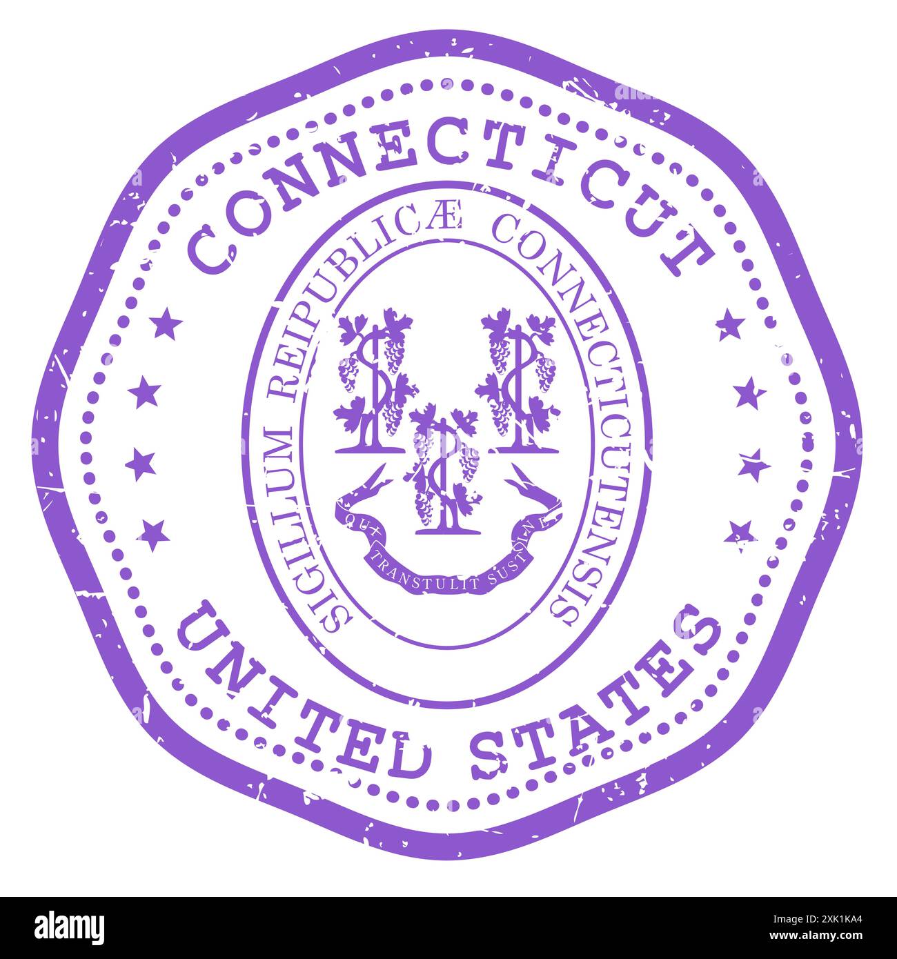 Connecticut state seal vector hi-res stock photography and images - Alamy