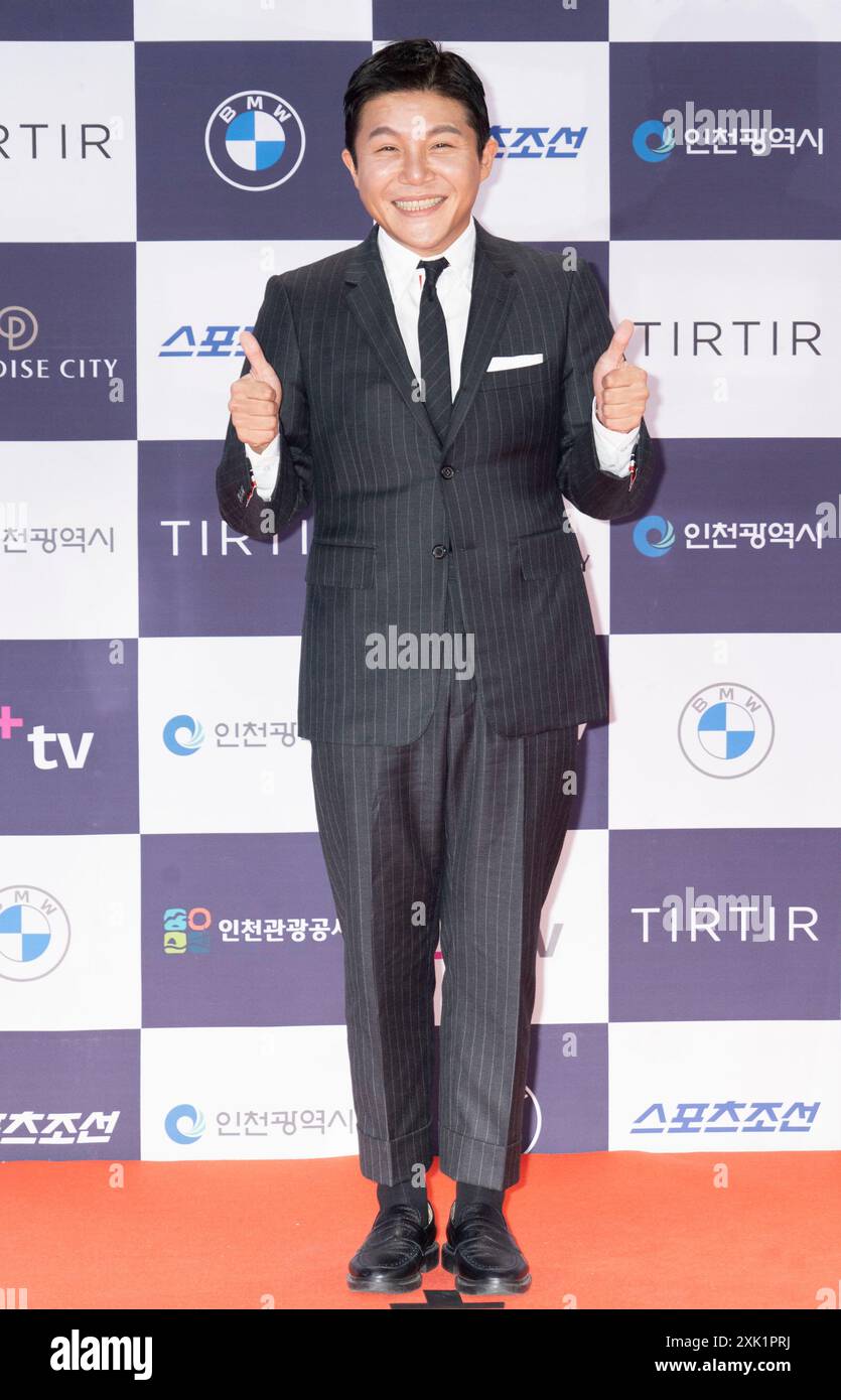 Incheon, South Korea. 19th July, 2024. South Korean comedian Cho Sae-ho ...