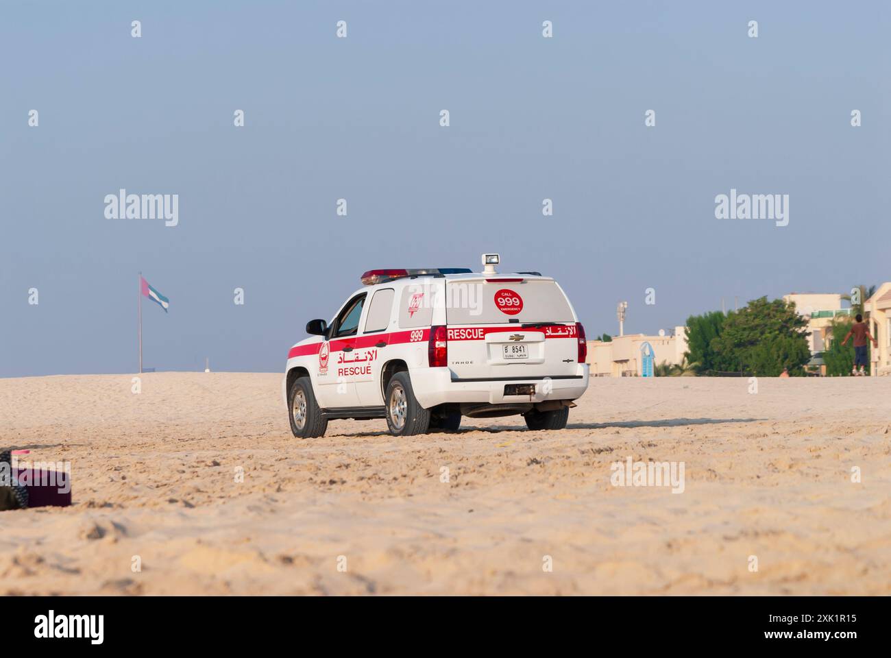 United Arab Emirates, Dubai, 23rd October 2010. Lifeguard rescue car ...
