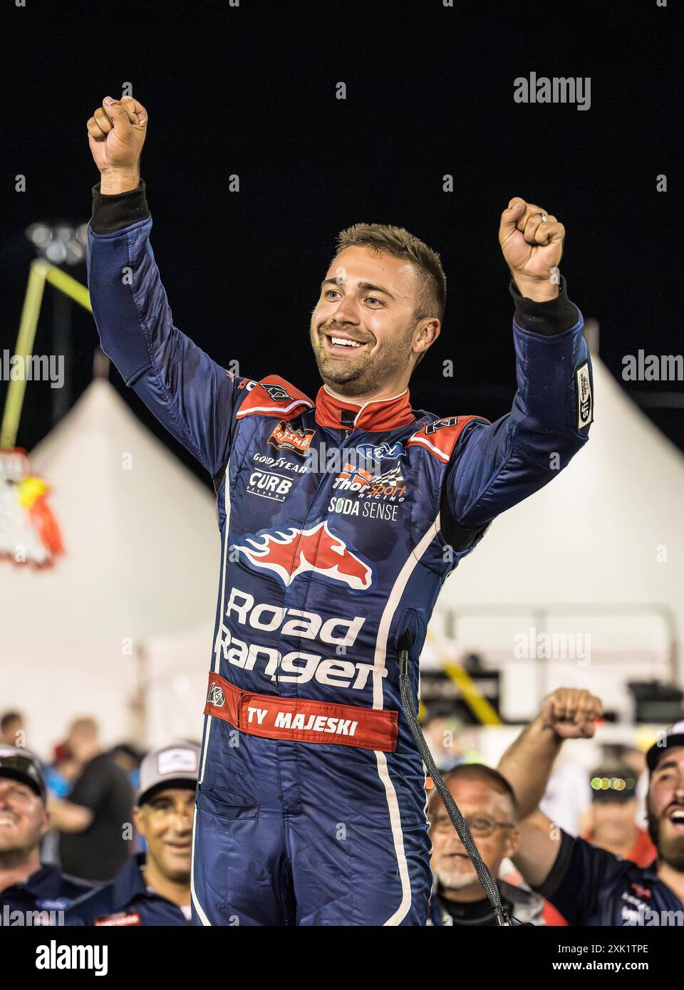 Indianapolis, Indiana, USA. 19th July, 2024. TY MAJESKI #98 gestures to ...