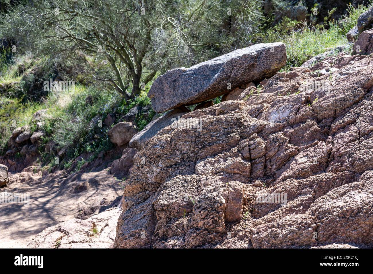 Cholla Trail trail down from Camelback Mountain in Phoenix, Arizona ...
