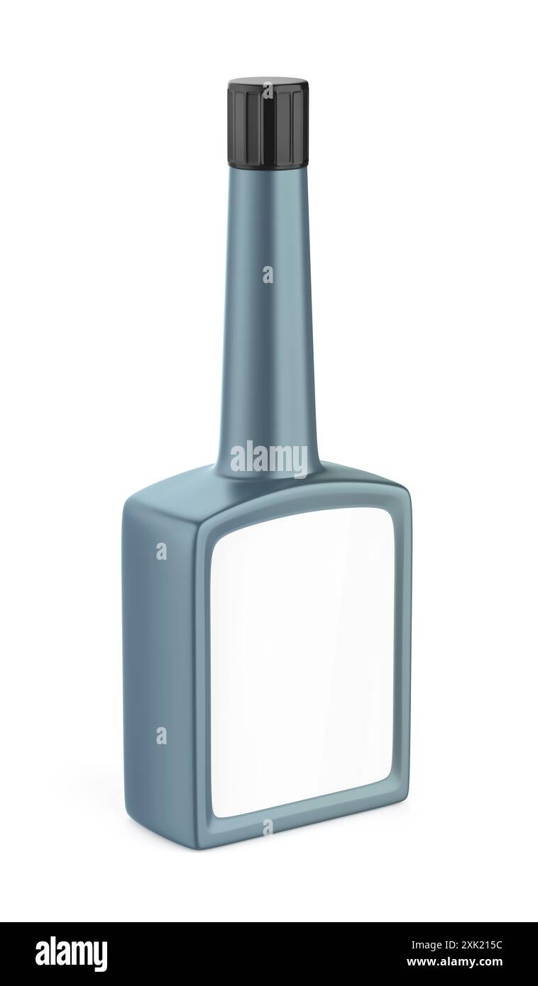 Blank plastic bottle on white background, can be used for automotive ...