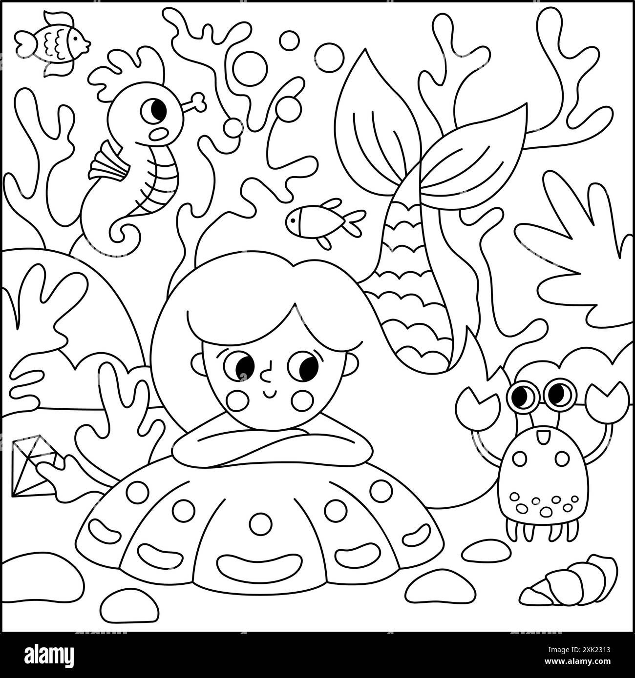 Fantasy underwater world Black and White Stock Photos & Images - Alamy