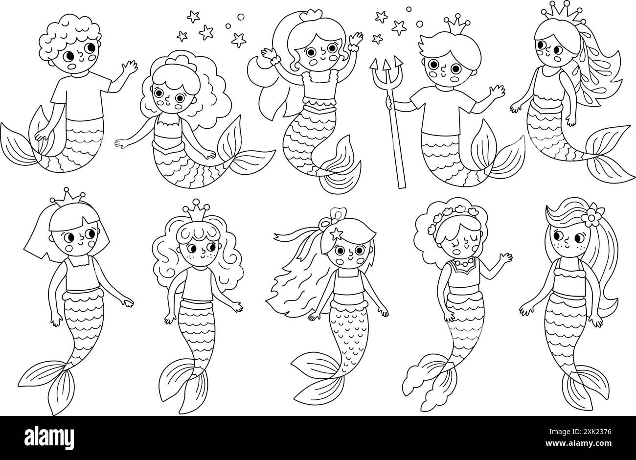 Underwater Mermaid Coloring Pages [2025]