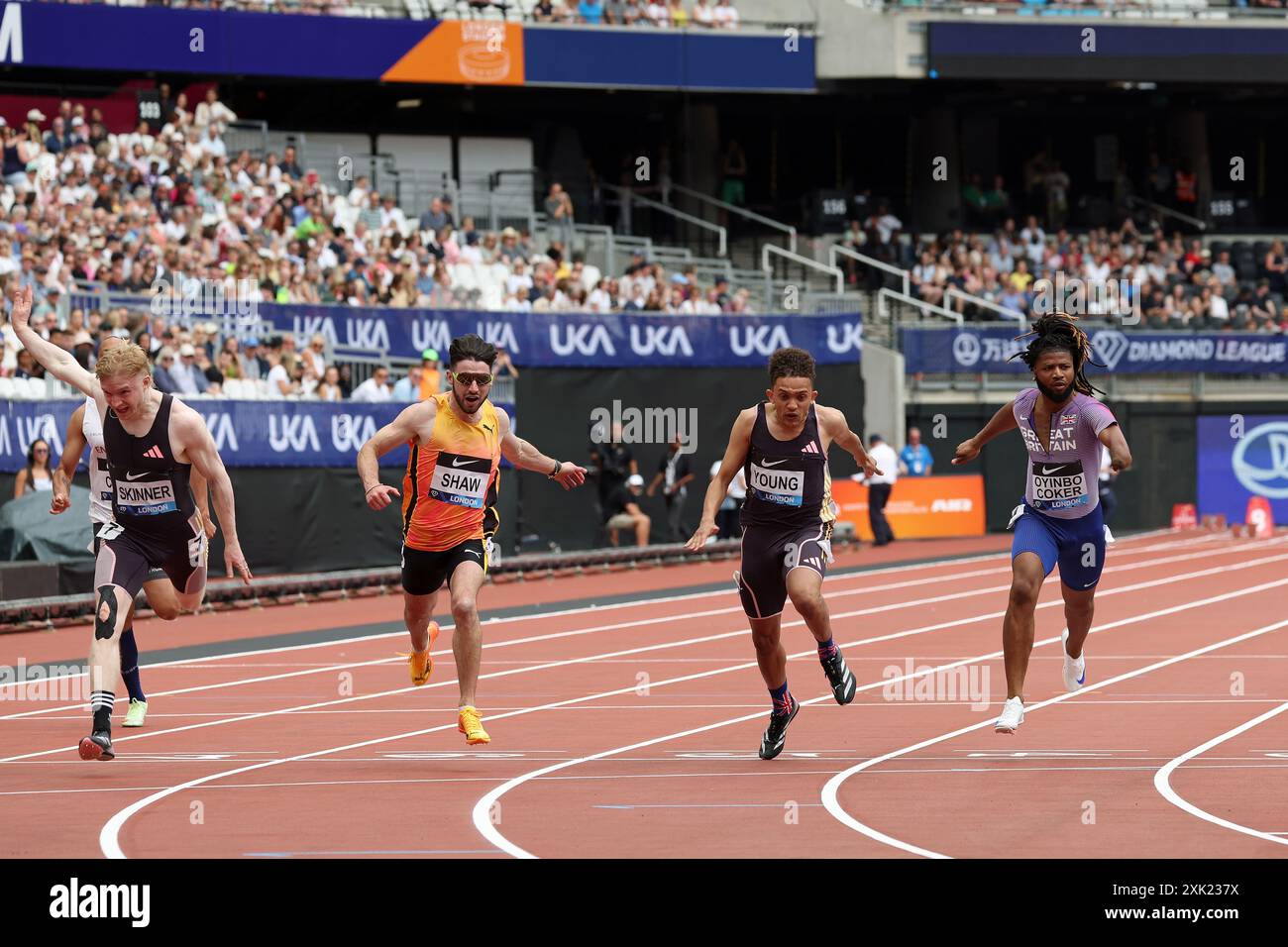 London, UK. 20th July, 2024. The top four (Zak SKINNER, Zac SHAW ...