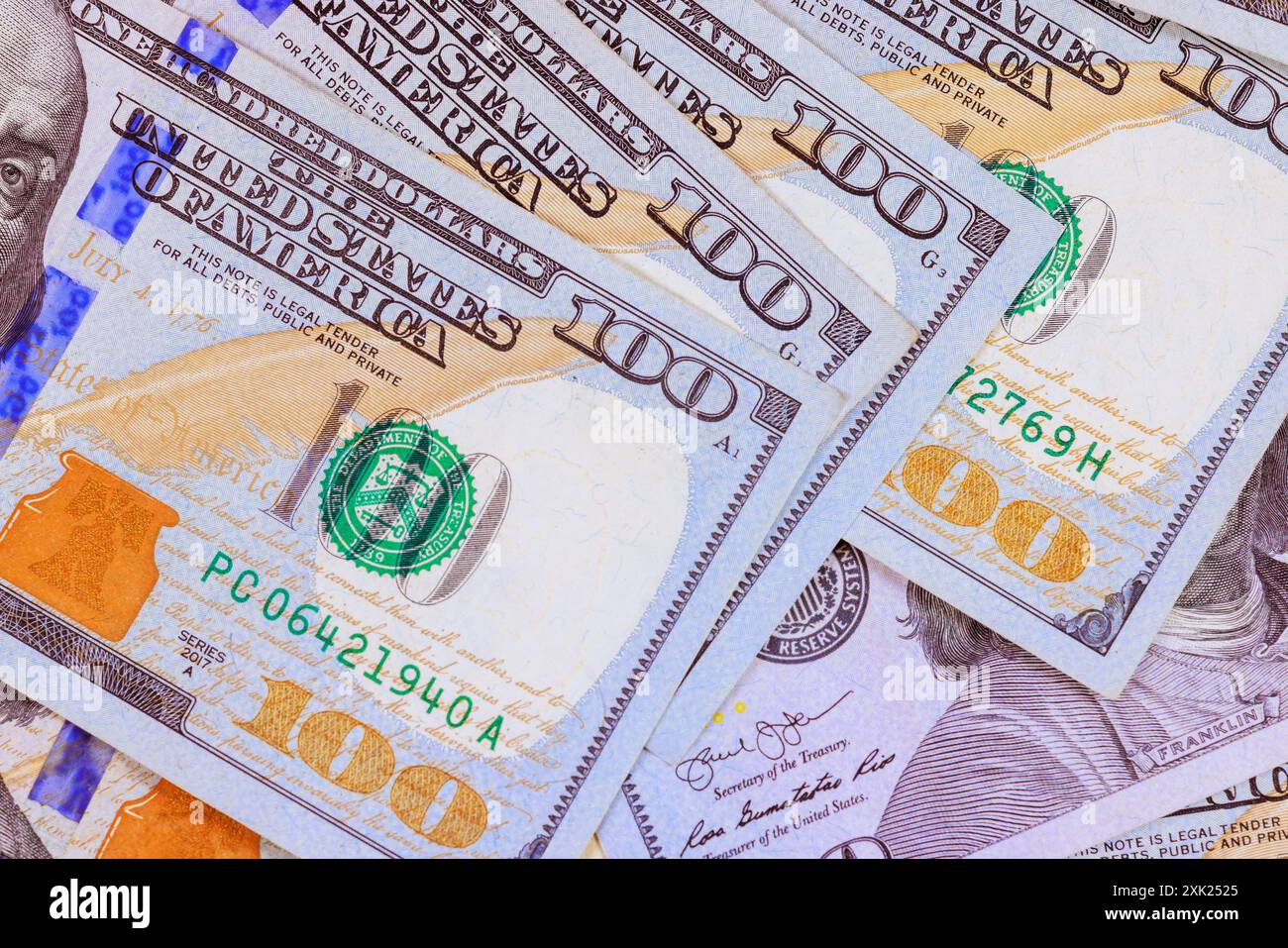 Benjamin Franklin was President United States of America on 100 dollar ...