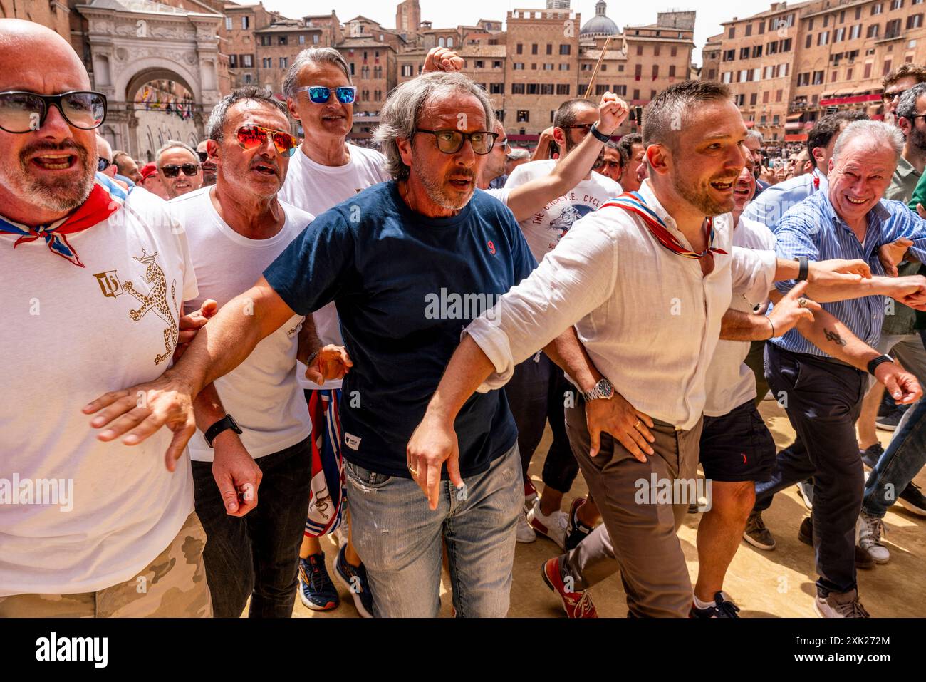An Excited Pantera Contrada Exit The Piazza After Being Given A ...