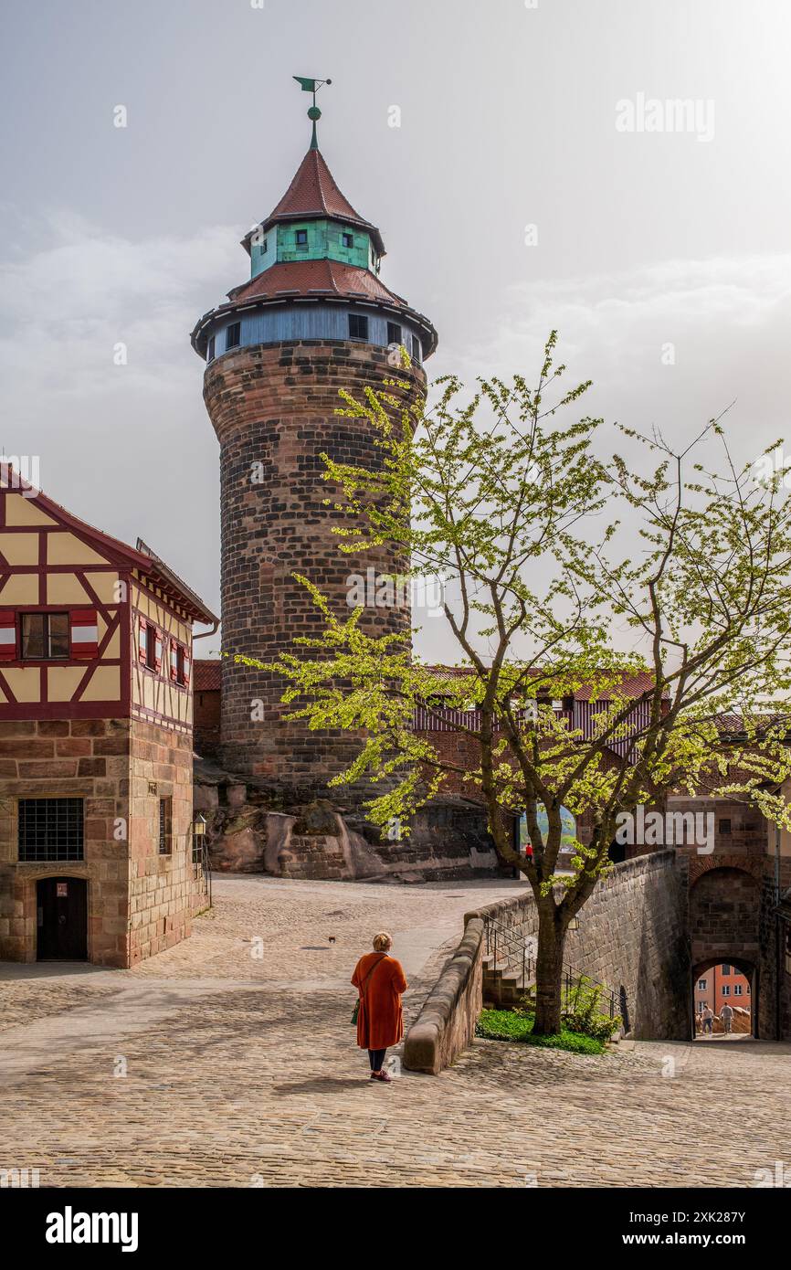 View of the Sinwell Tower of Nuremberg Castle, Germany Stock Photo - Alamy