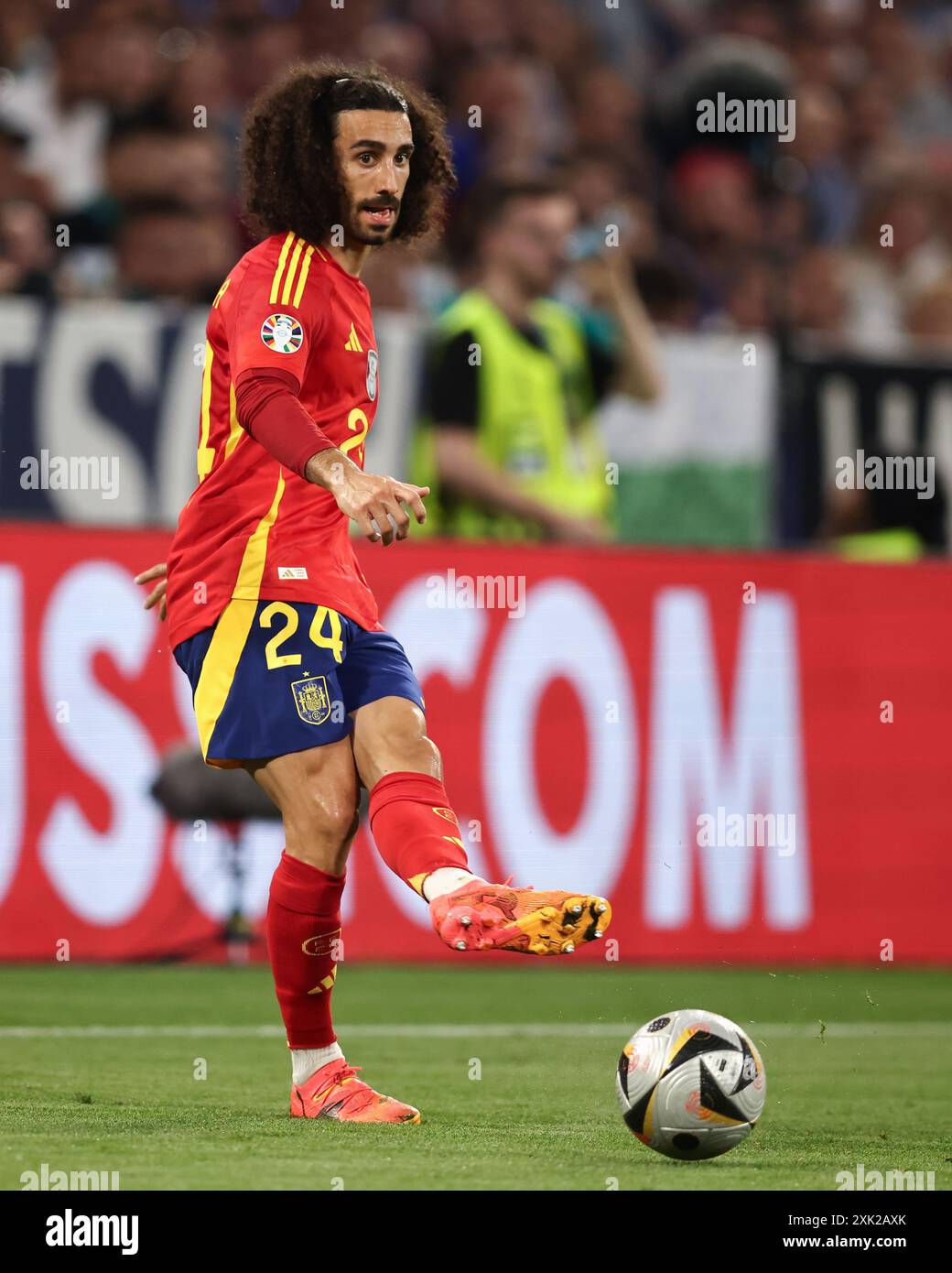 MUNICH, GERMANY - JULY 09: Marc Cucurella of Spain i during the UEFA ...