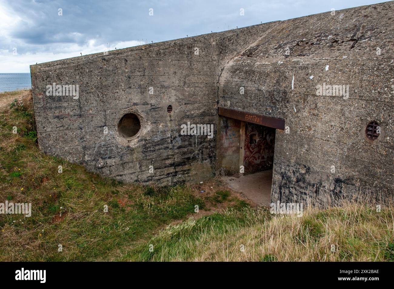 World War II defences, Normandy Stock Photo - Alamy