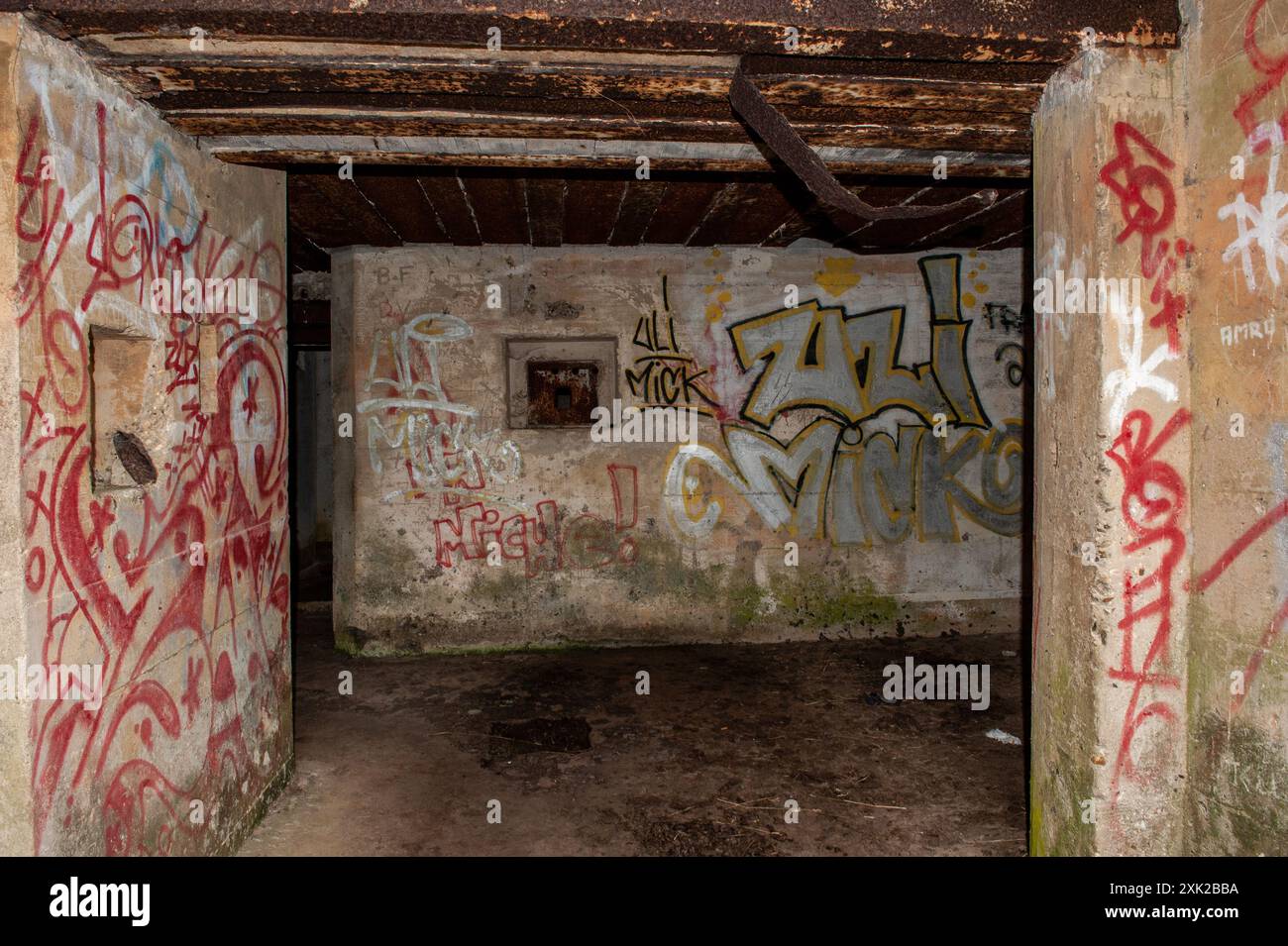 World War II defences, Normandy Stock Photo - Alamy