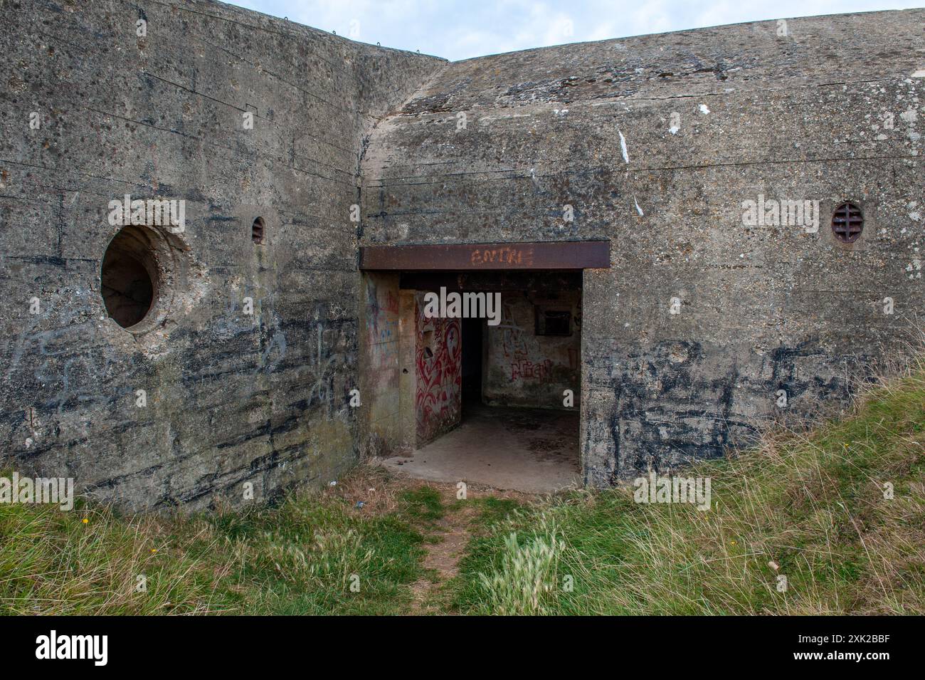 World War II defences, Normandy Stock Photo - Alamy