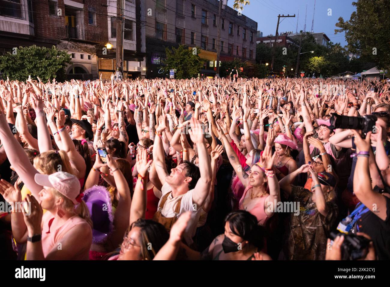 Seattle, USA. 20th July, 2024. Chappell Roan performs at Capitol Hill ...