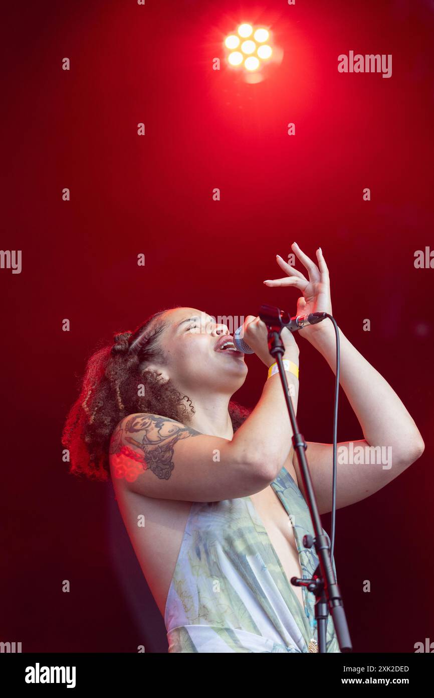 London, UK. Saturday July 20th. Bel Cobain performs at the Summer ...