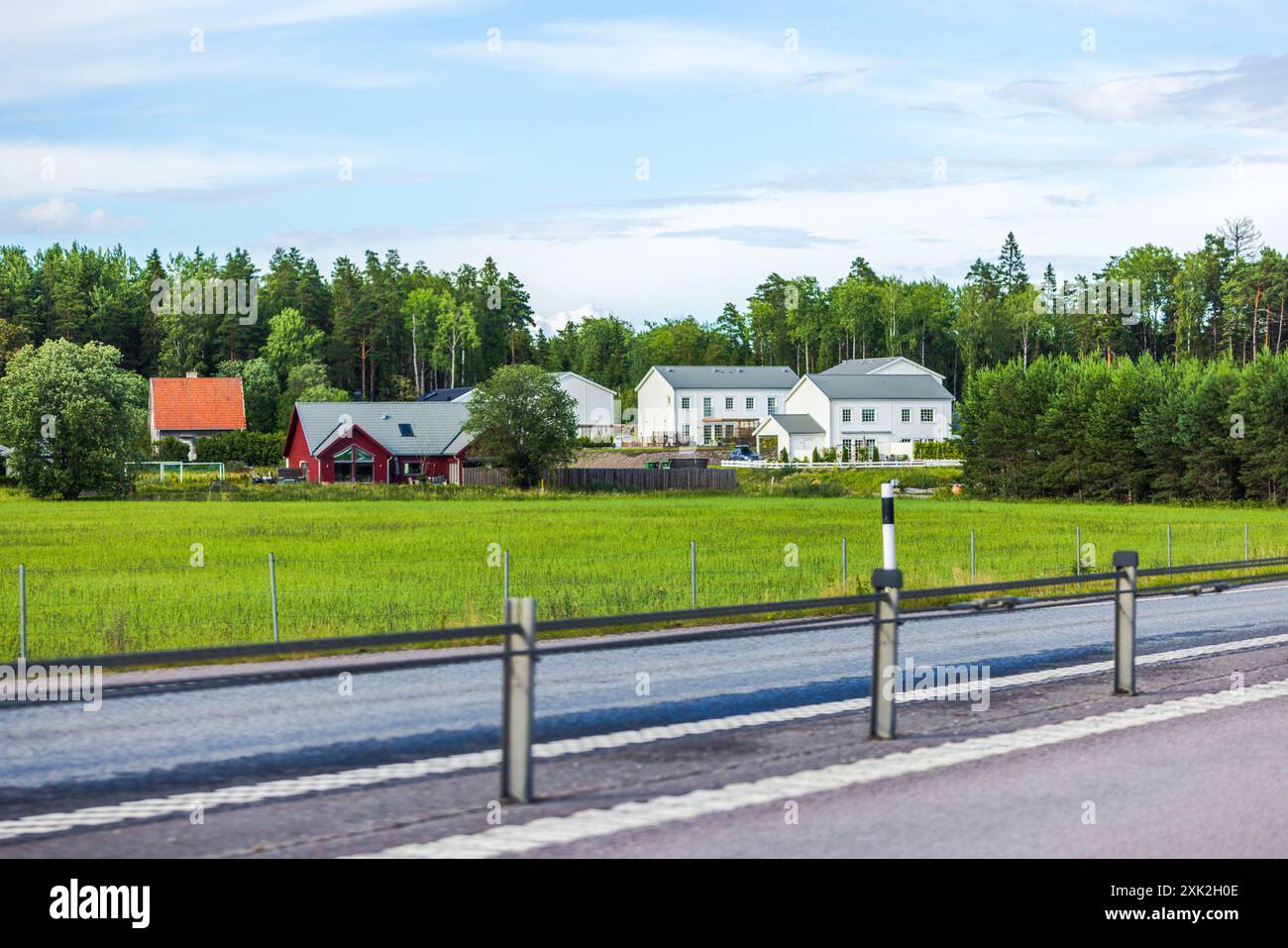 Sky and forest flanked by architecture hi-res stock photography and ...