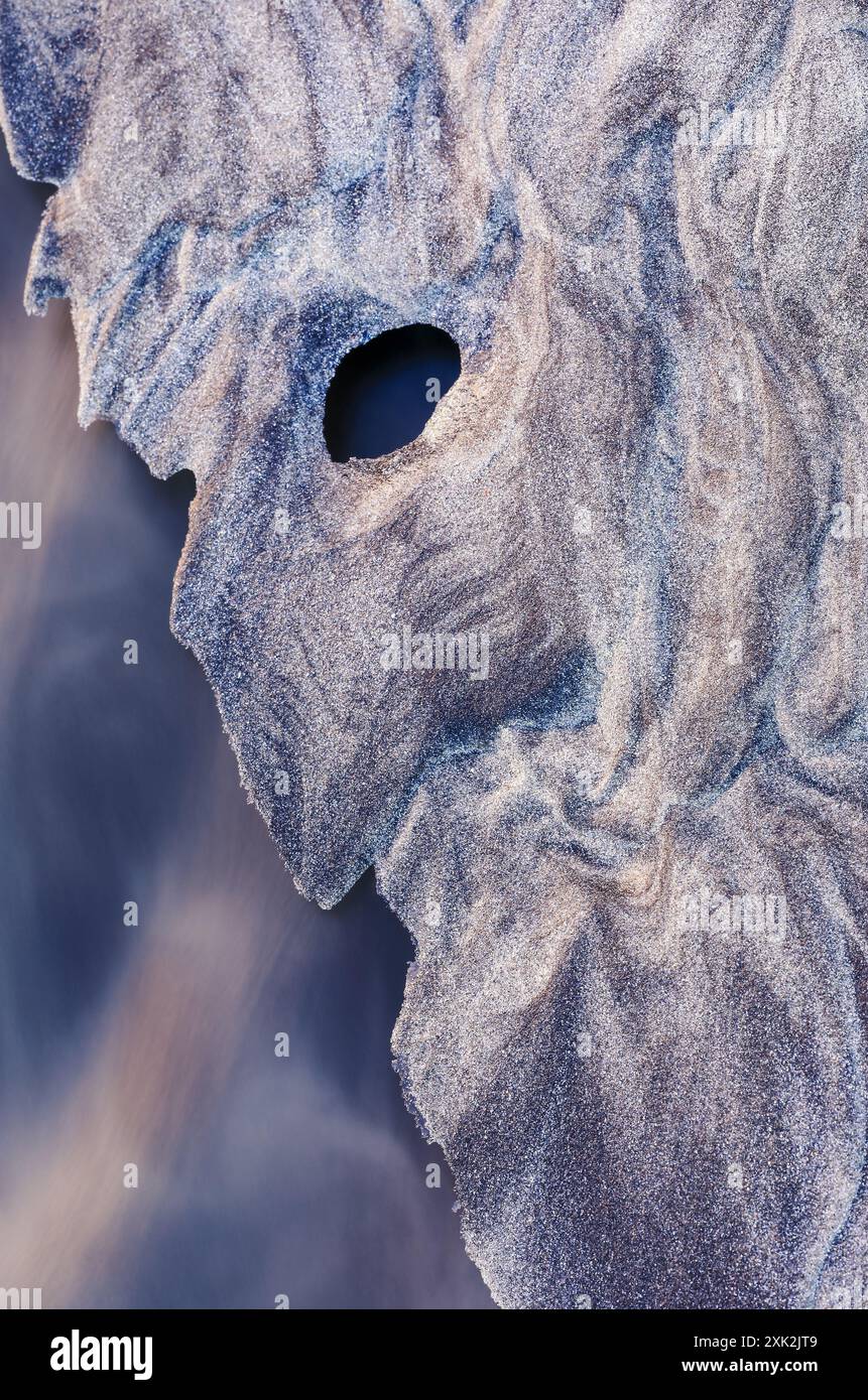 Captured in Lofoten, this image showcases the intricate frost patterns ...