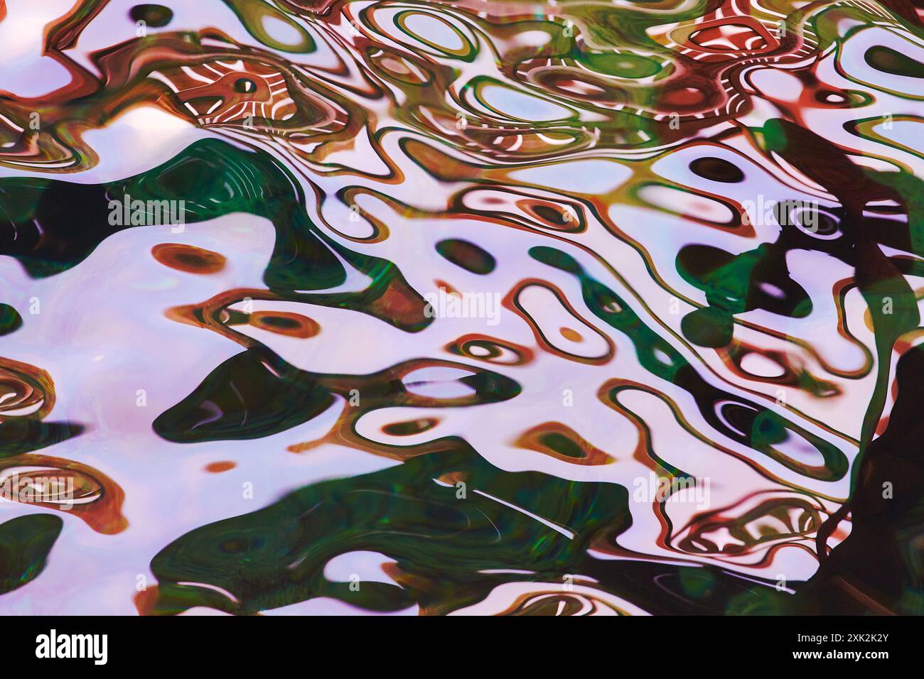 This stunning photo captures abstract water reflections with swirling ...