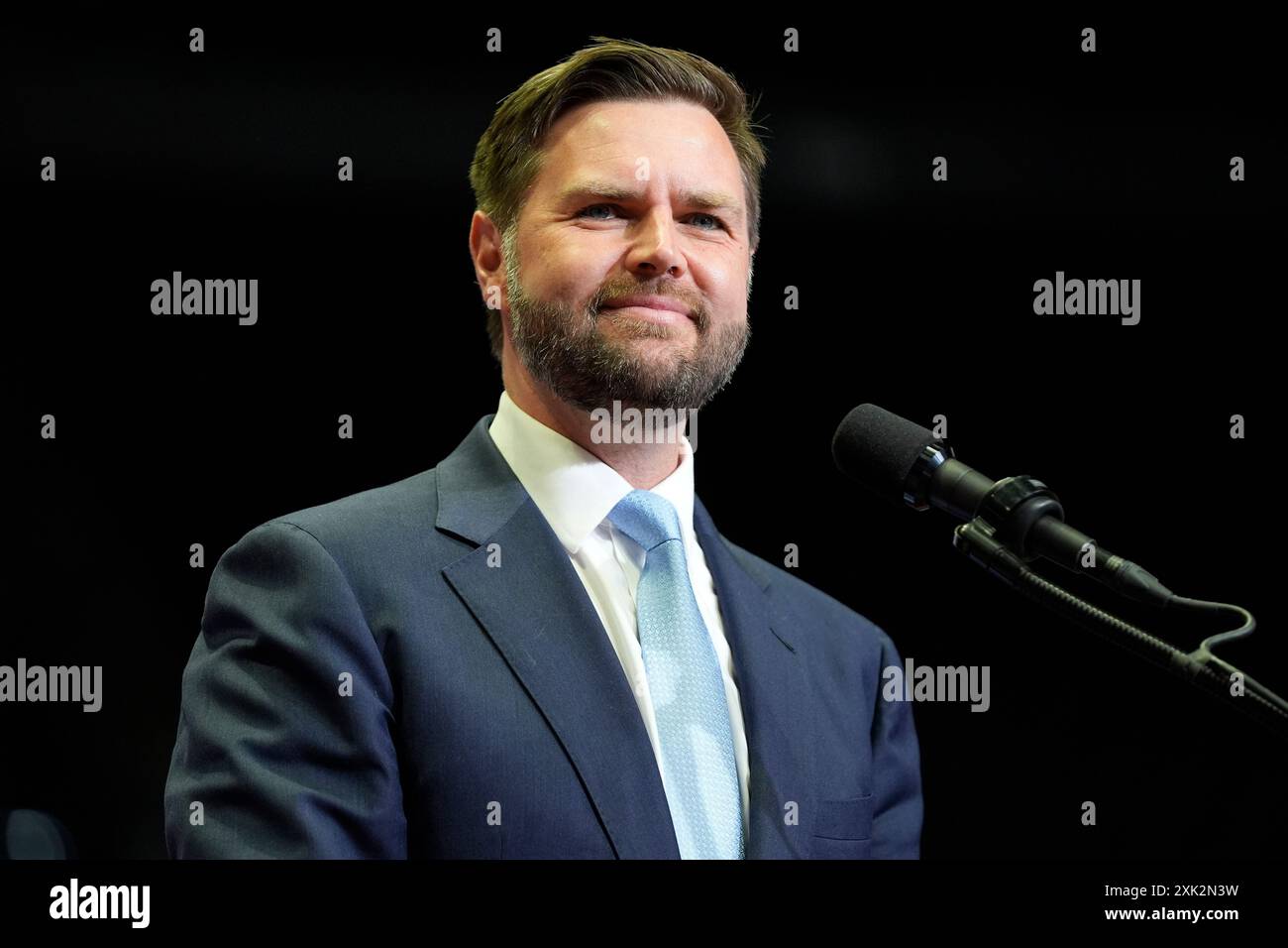 Republican vice presidential candidate Sen. JD Vance, R-Ohio, speaks ...